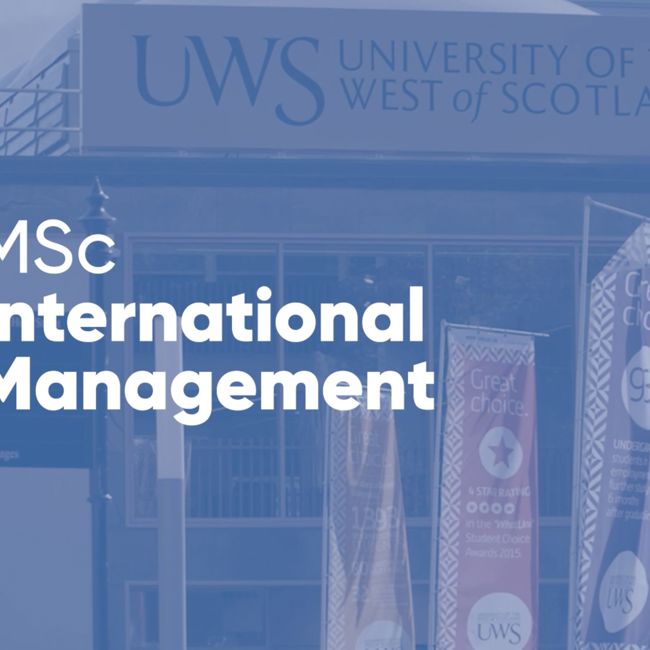 MSc International Management UWS University Of The West Of Scotland msc-international-management-uws-university-of-the-west-of-scotland