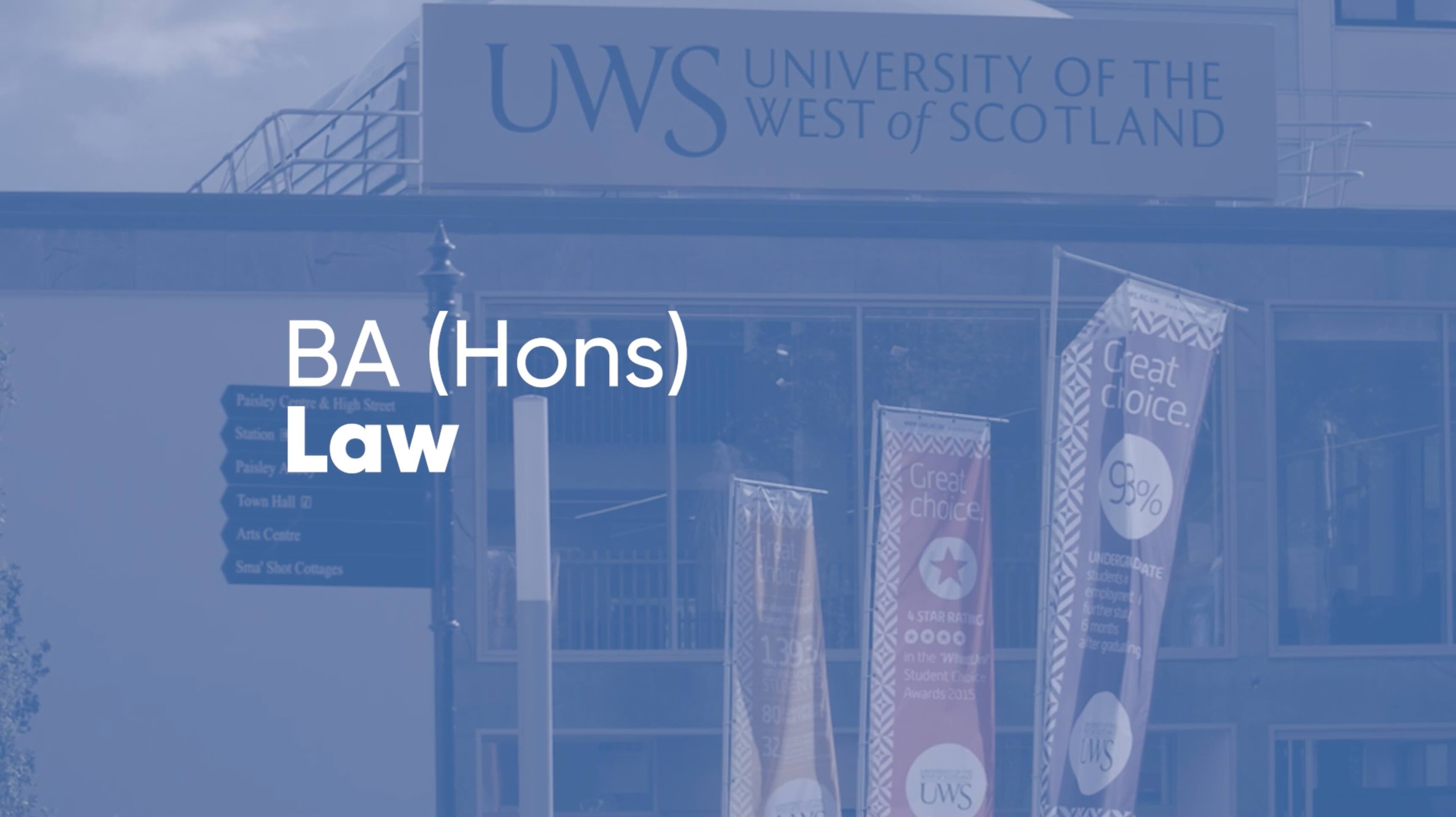 BA Law | UWS | University of the West of Scotland